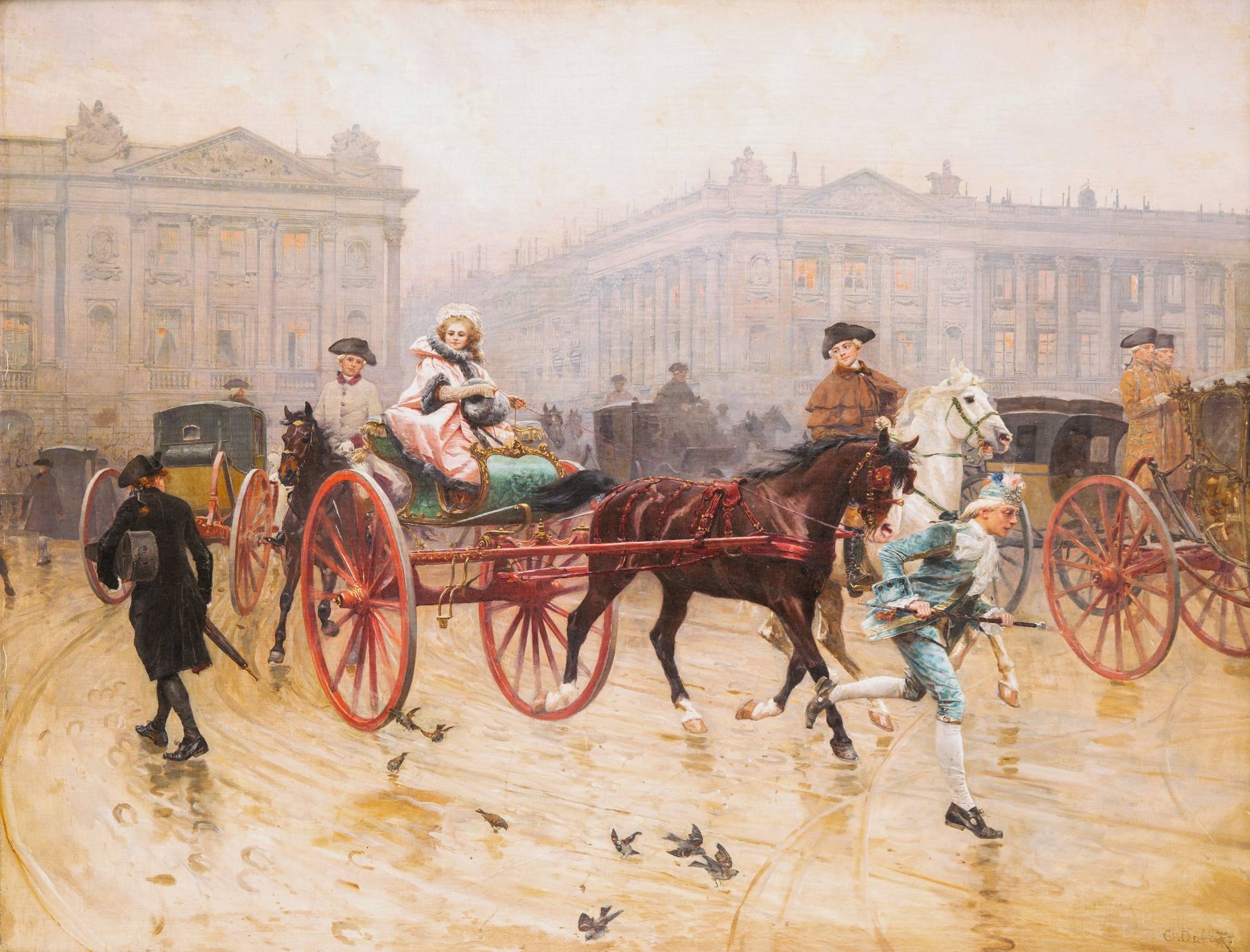 Charles Édouard Delort | THE PROPOSAL (1841) | MutualArt