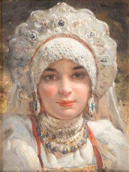 Konstantin Egorovich Makovsky | Portrait of Ekaterina Dolgorukova ...