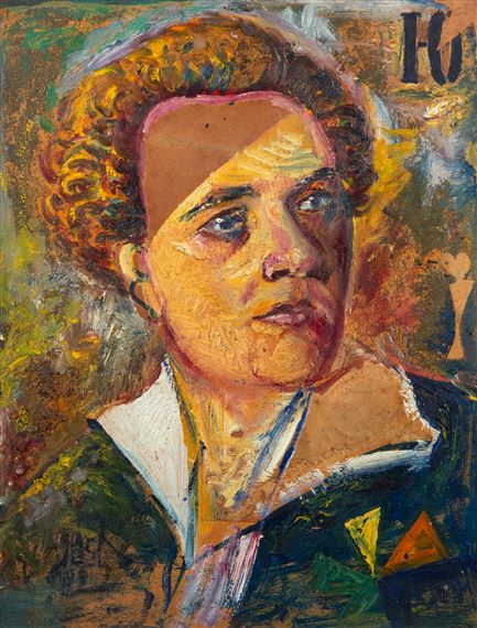 David Burliuk | Futurist Pushkin | MutualArt