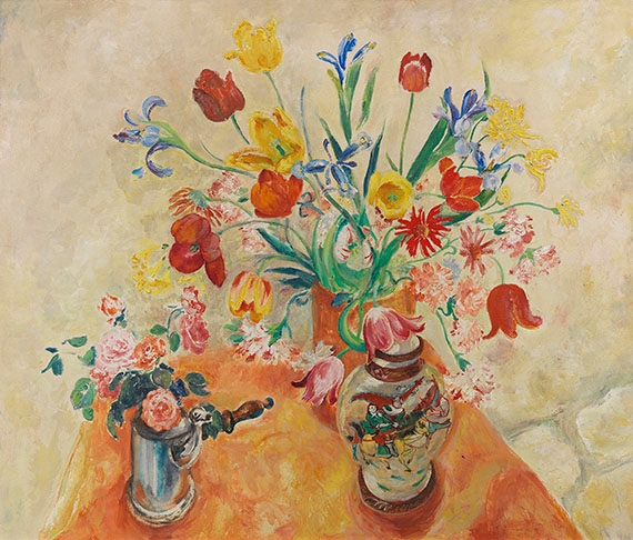 Wilhelm Kohlhoff | Blumenstillleben (1955) | MutualArt