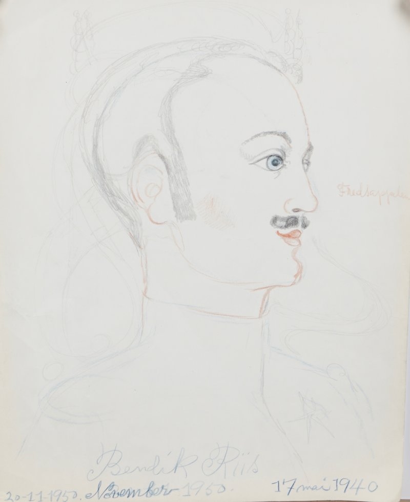 Bendik Riis | Serie på 7 Presang-Tegninger | MutualArt