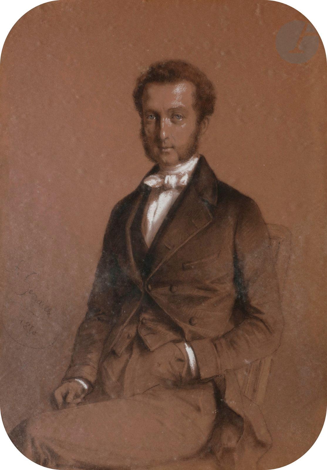 Felix-François Genaille | Portrait de M. Douglas et sa fille (1852 ...