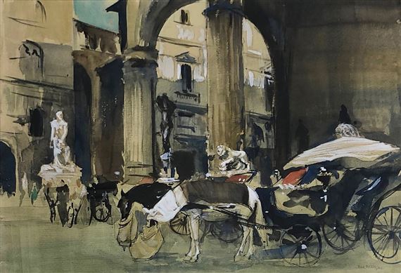 Peter McIntyre | Florence - Piazza della Signoria | MutualArt