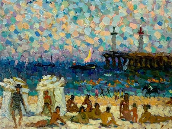 Pierre Boudet | Plage de Deauville | MutualArt