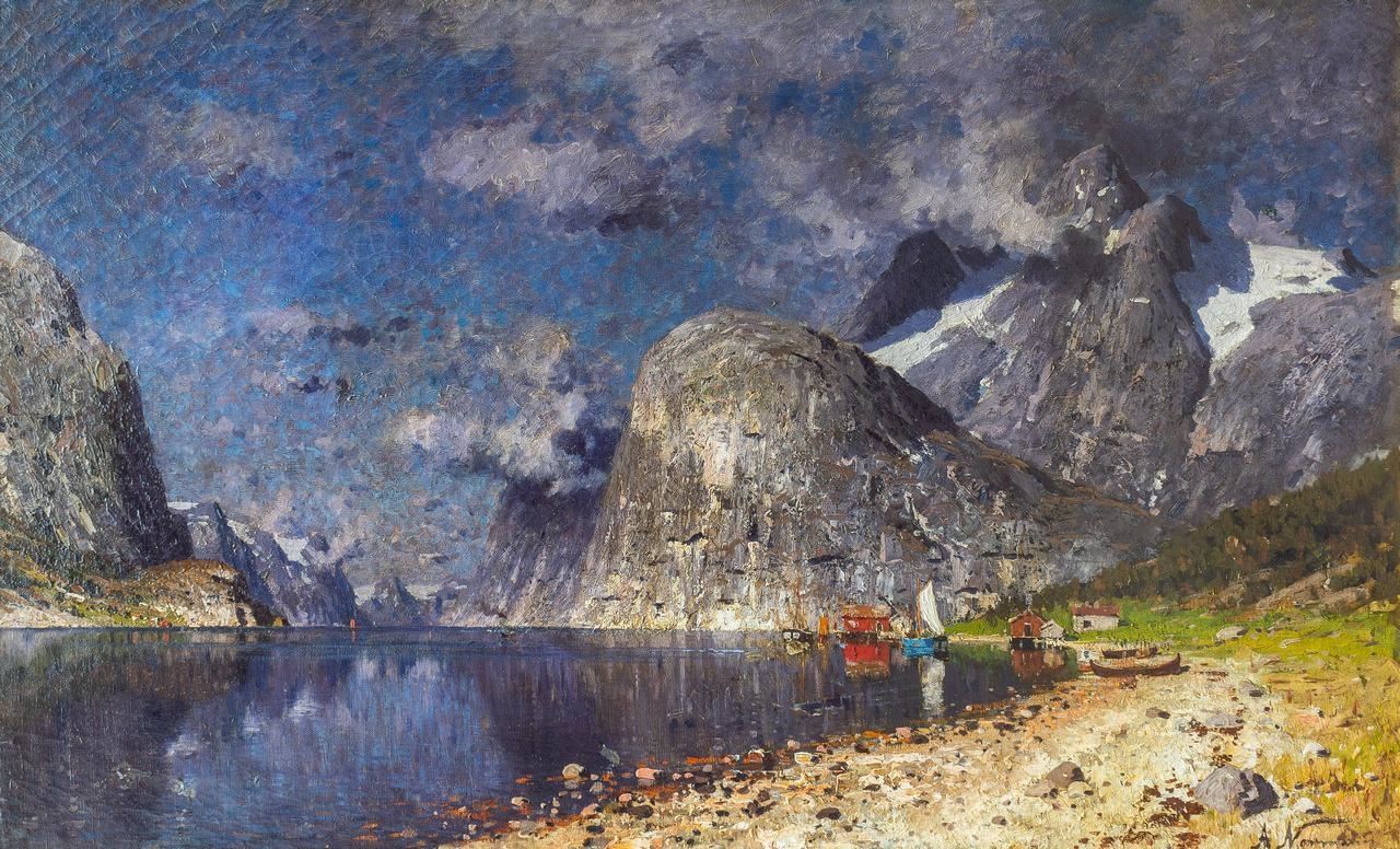 Eilert Adelsteen Normann | FISKESTUGA VID HAVET | MutualArt