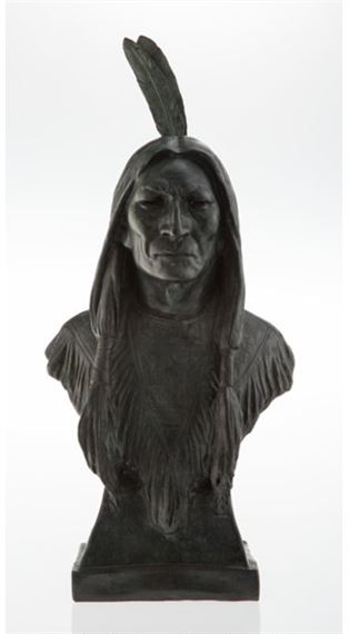 Max Bachmann | Bust of a Native American (Circa 1905) | MutualArt