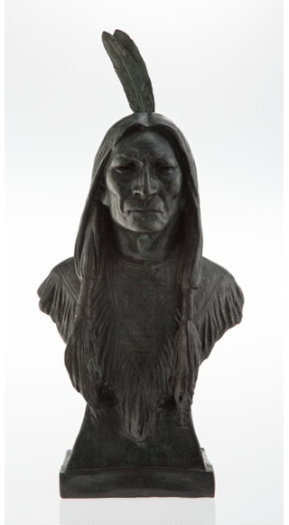Max Bachmann | Bust of a Native American (Circa 1905) | MutualArt