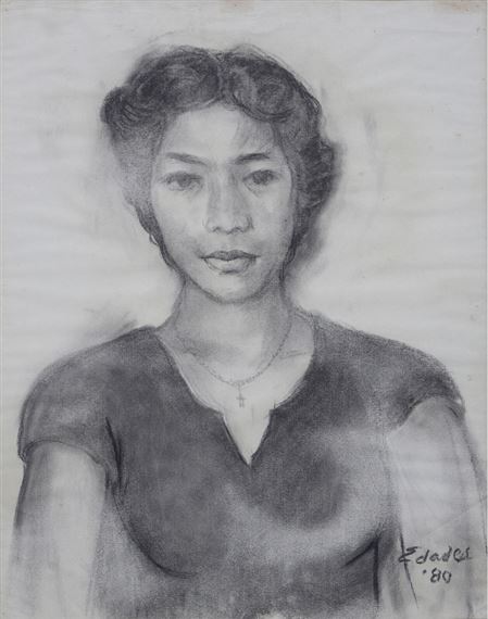 Victorio Edades | Portrait (1980) | MutualArt