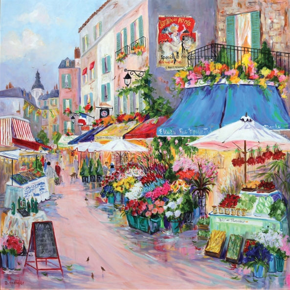Dorothy Spangler | French Street Market | MutualArt