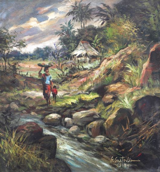 Gabriel Custodio | Tabing-Ilog (1974) | MutualArt