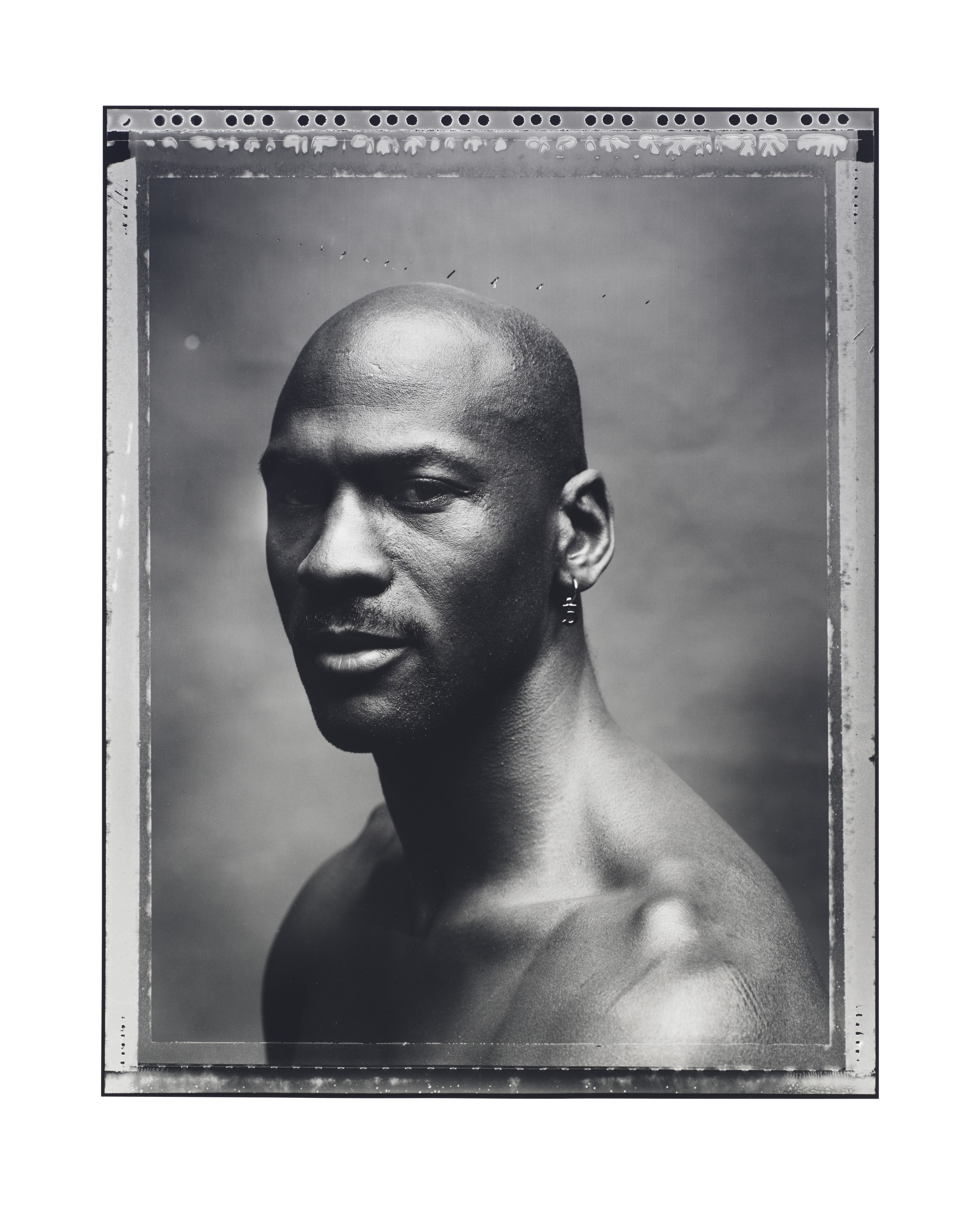 Michael Jordan Portrait Black And White
