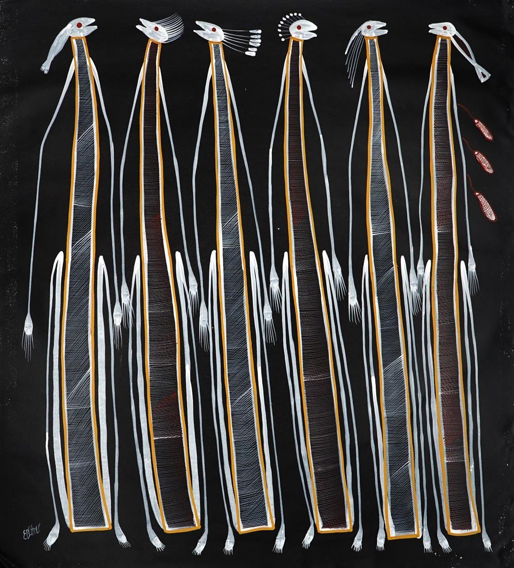 Edward Blitner | Six Mimi Ochre Brothers Talking in the Dreamtime (2015 ...