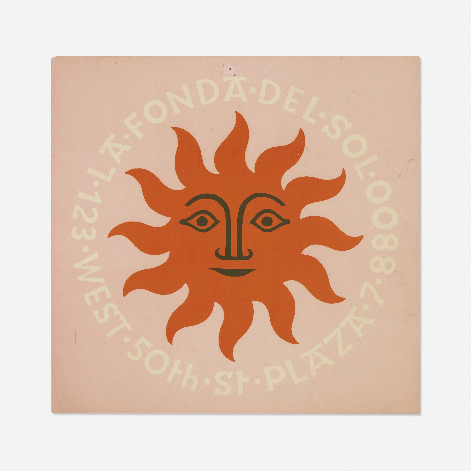 Alexander Girard | La Fonda Del Sol menu | MutualArt
