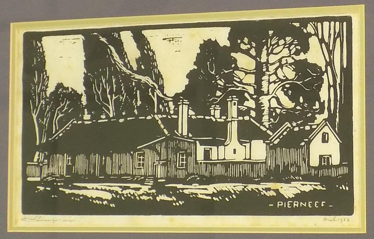 Jacob Hendrik Pierneef | “Cape Homestead with Trees in the background ...