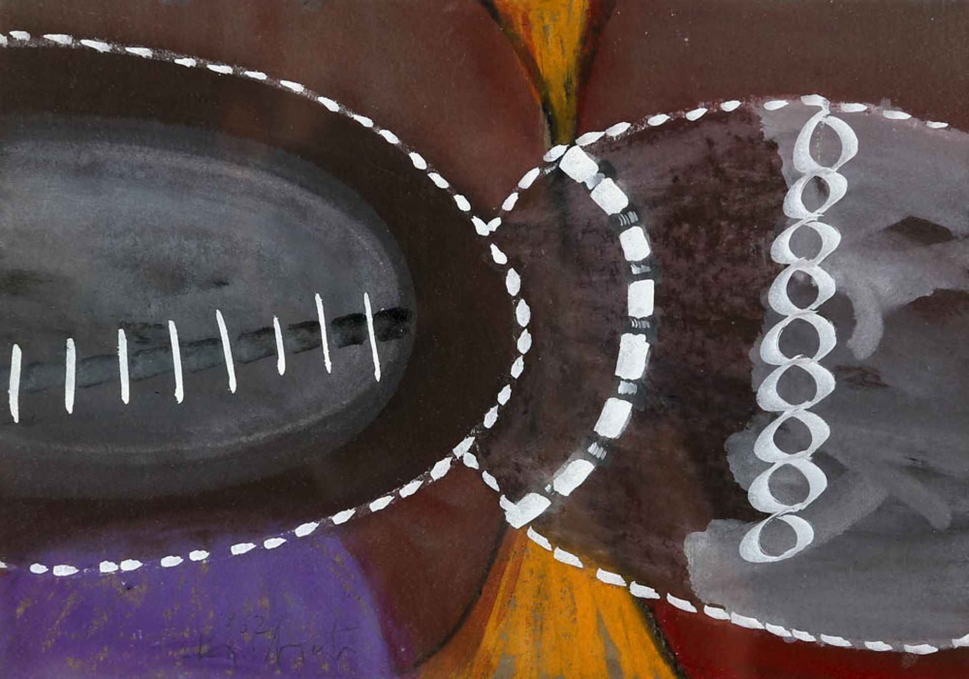 Sergio Dangelo | Capite de fin (1961) | MutualArt