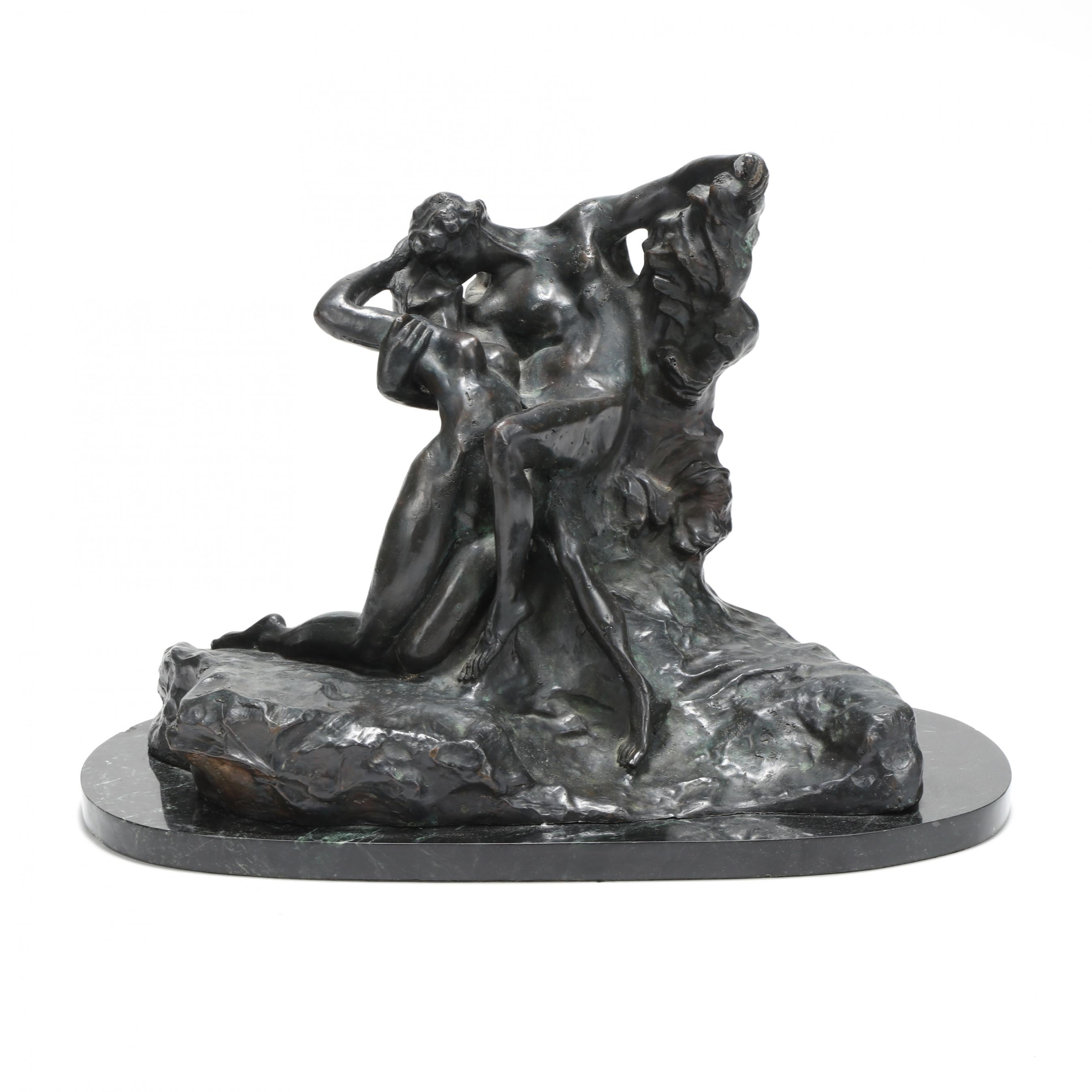 Rodin Auguste | Éternel Printemps Bronze Sculpture (Late 20th Century ...