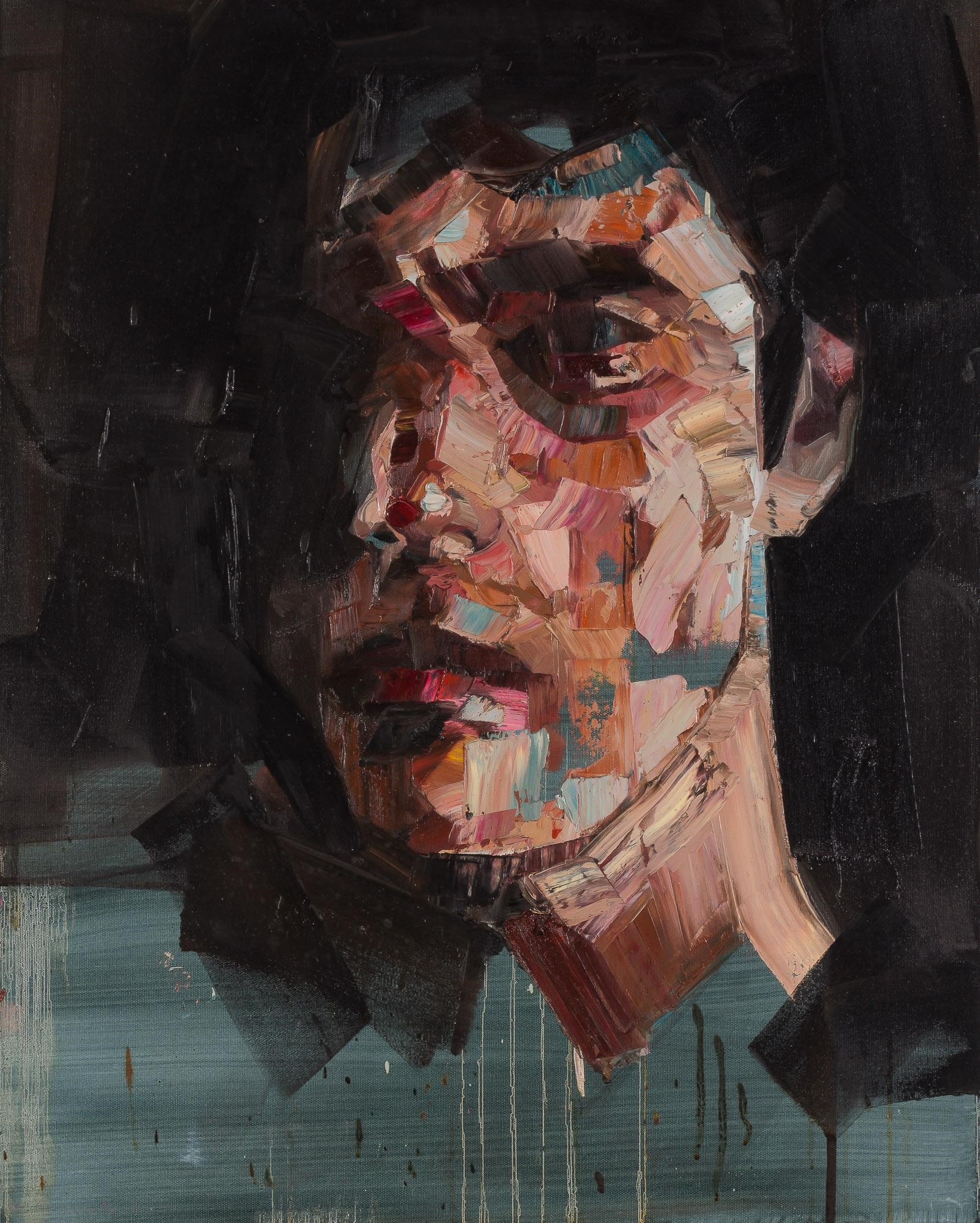 Andrew Salgado | Blue Portrait of Jake (2015) | MutualArt