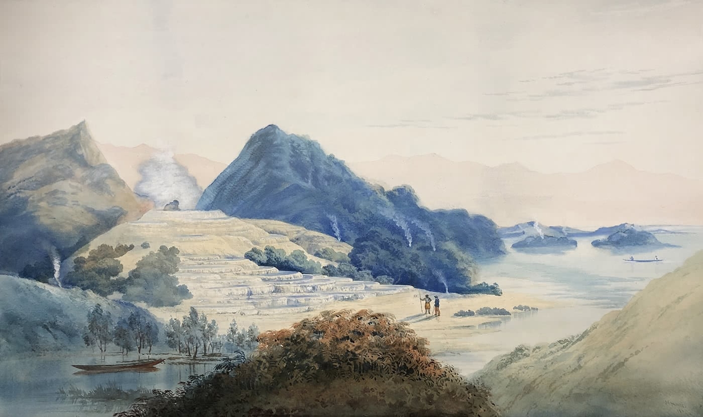 John Barr Clarke Hoyte | Te Tarata, White Terraces, Rotomahana | MutualArt