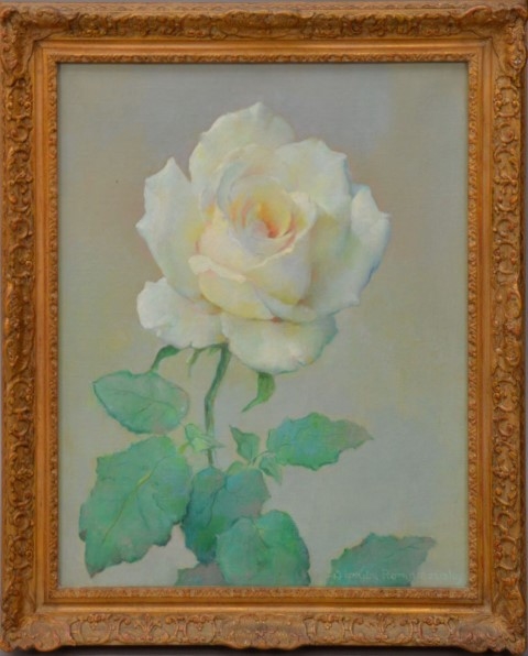 Dimitri Romanovsky | White Rose Painting | MutualArt