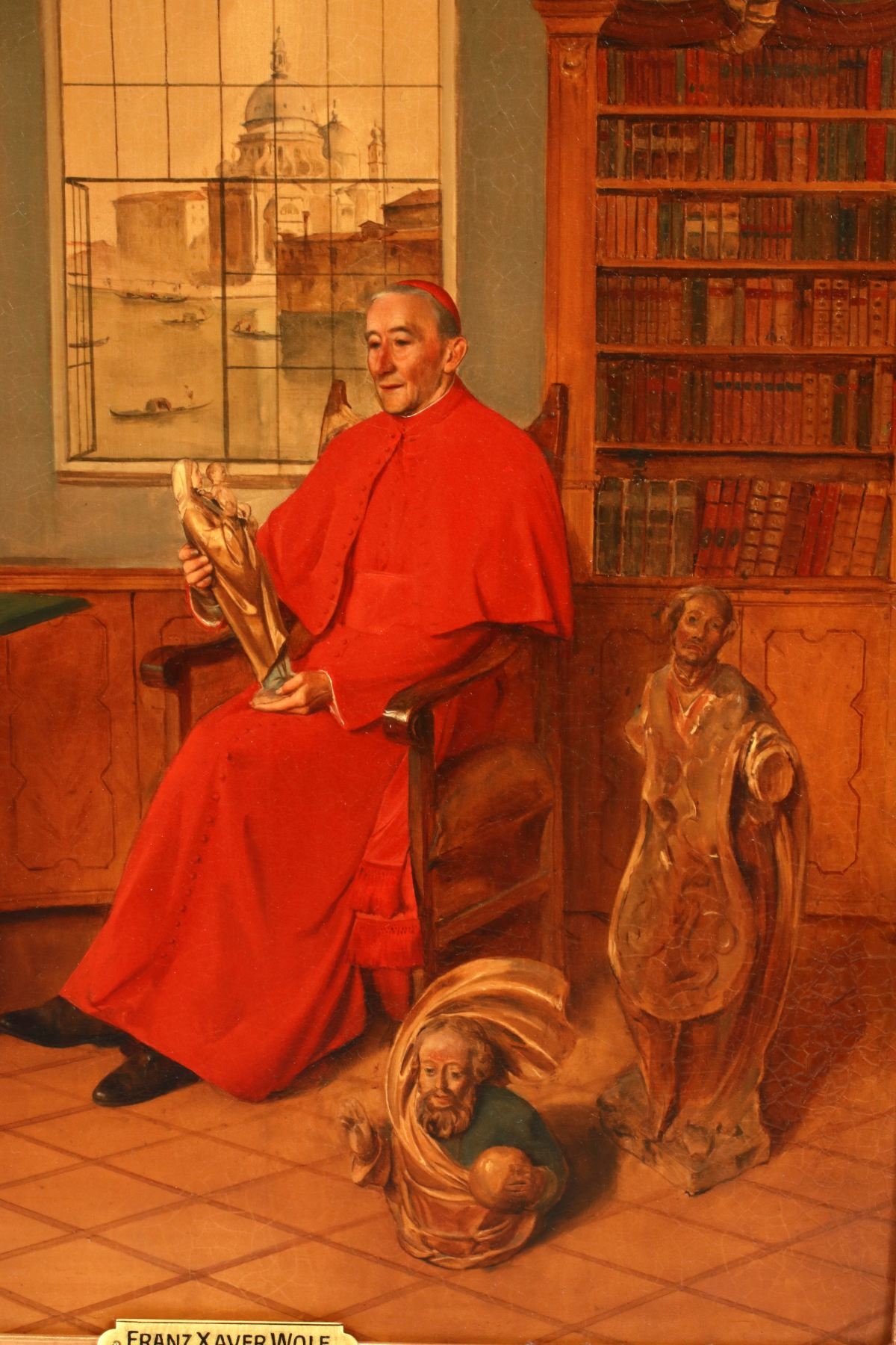 Franz Xaver Wolf | CARDINAL IN STUDY | MutualArt