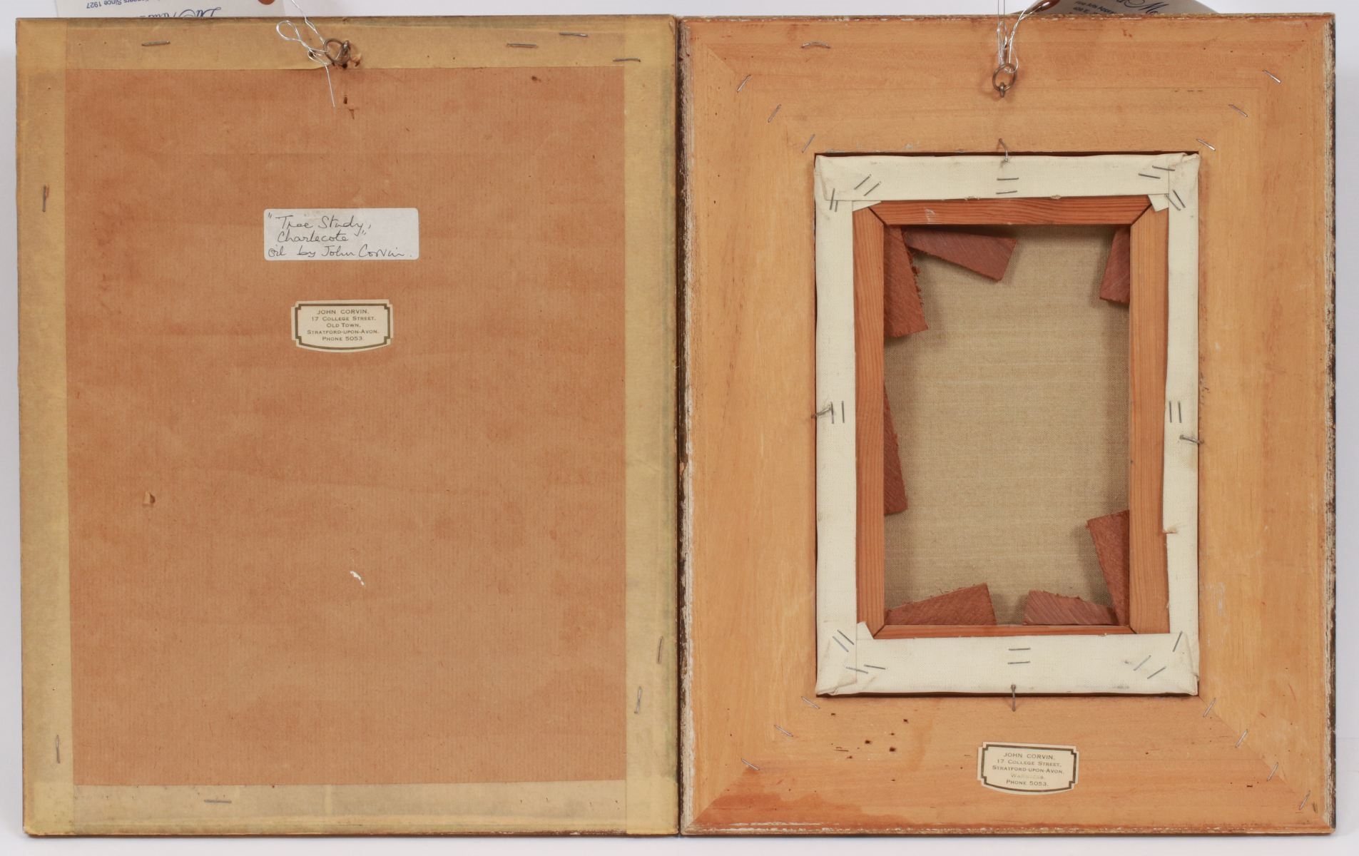 John Corvin | OIL ON CANVAS & CANVAS BOARD, 2 PCS | MutualArt