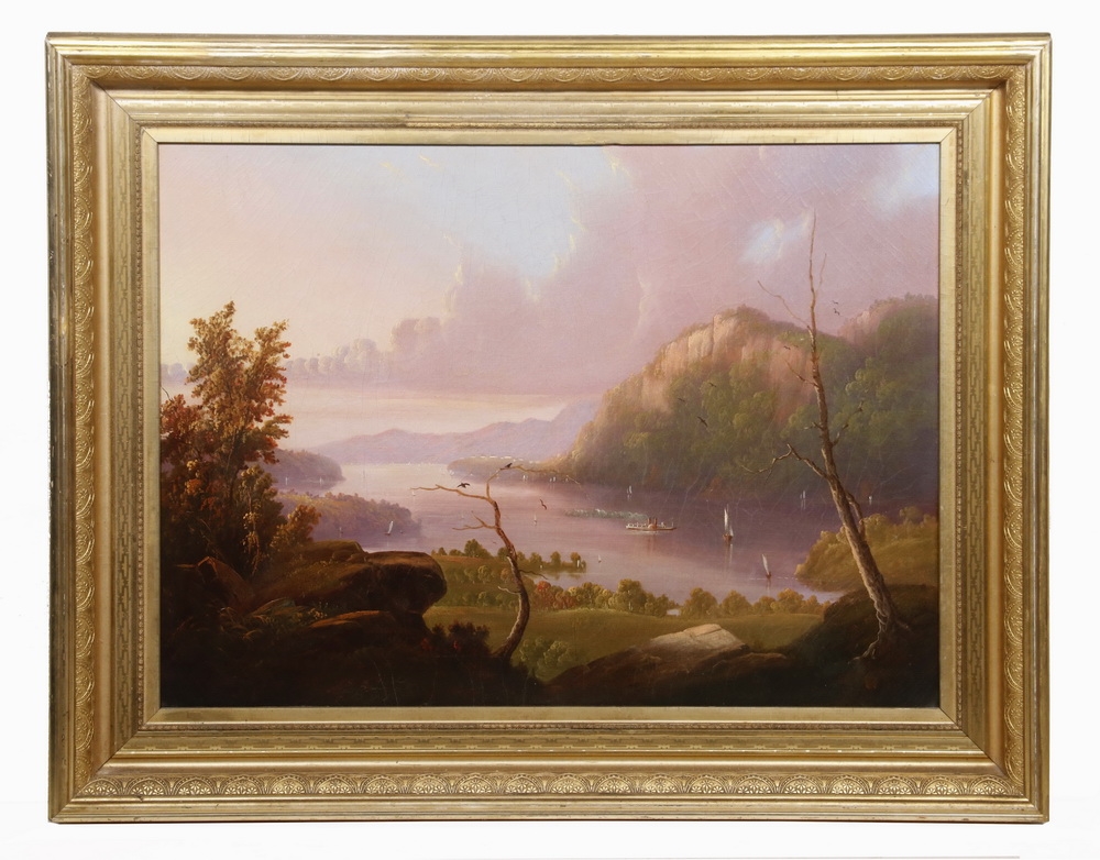 Victor de Grailly | View of West Point on the Hudson | MutualArt
