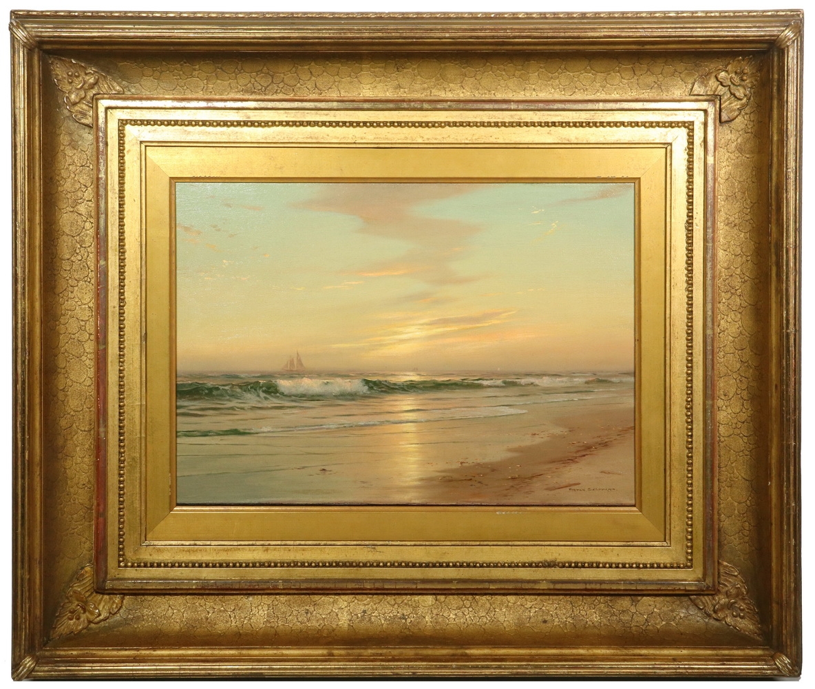 Warren W. Sheppard | Luminist Coastal Sunrise (Circa 1890) | MutualArt