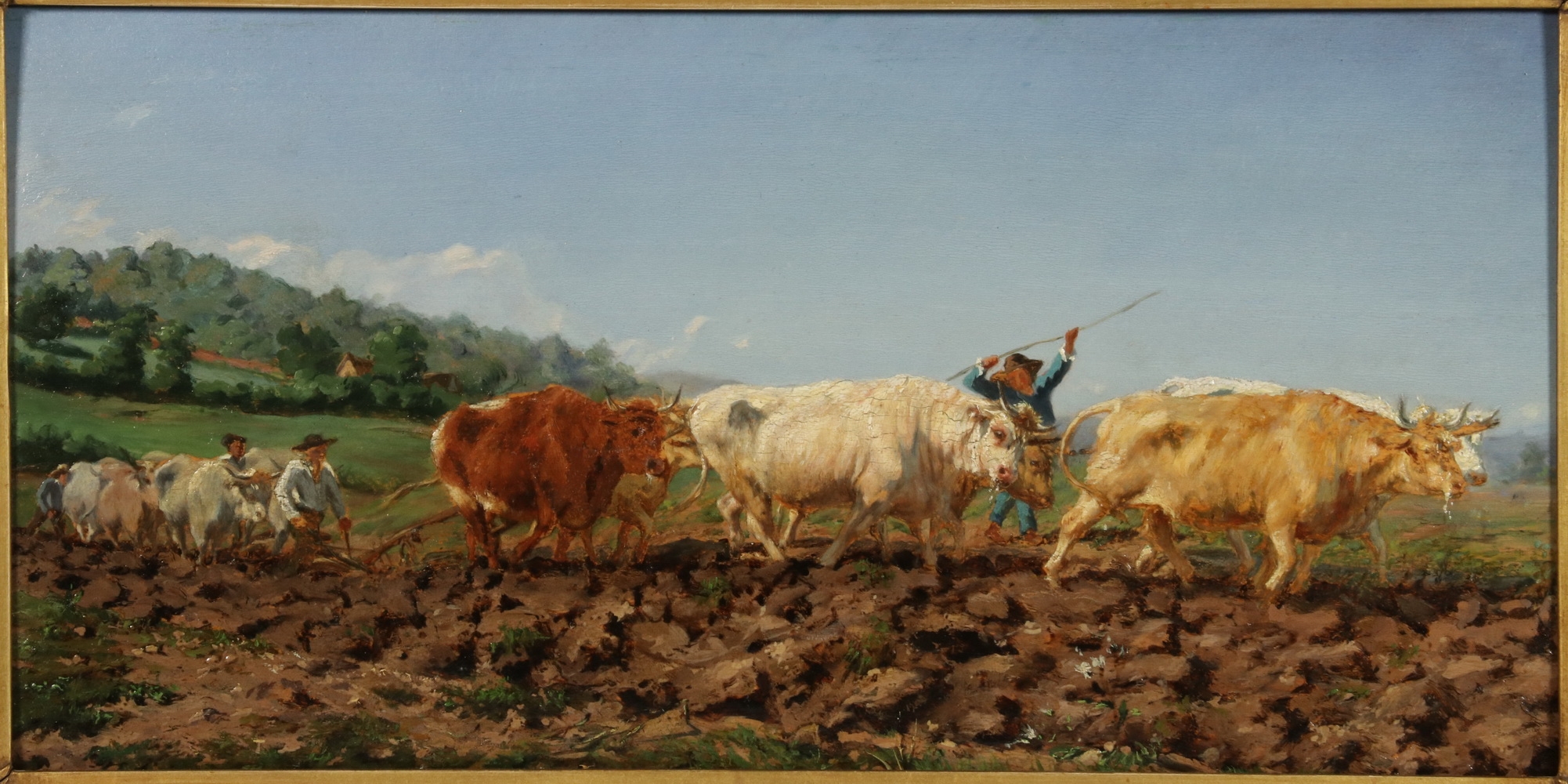 Rosa Bonheur | Labourage Nivernais or Oxen Ploughing in Nevers (1849 ...