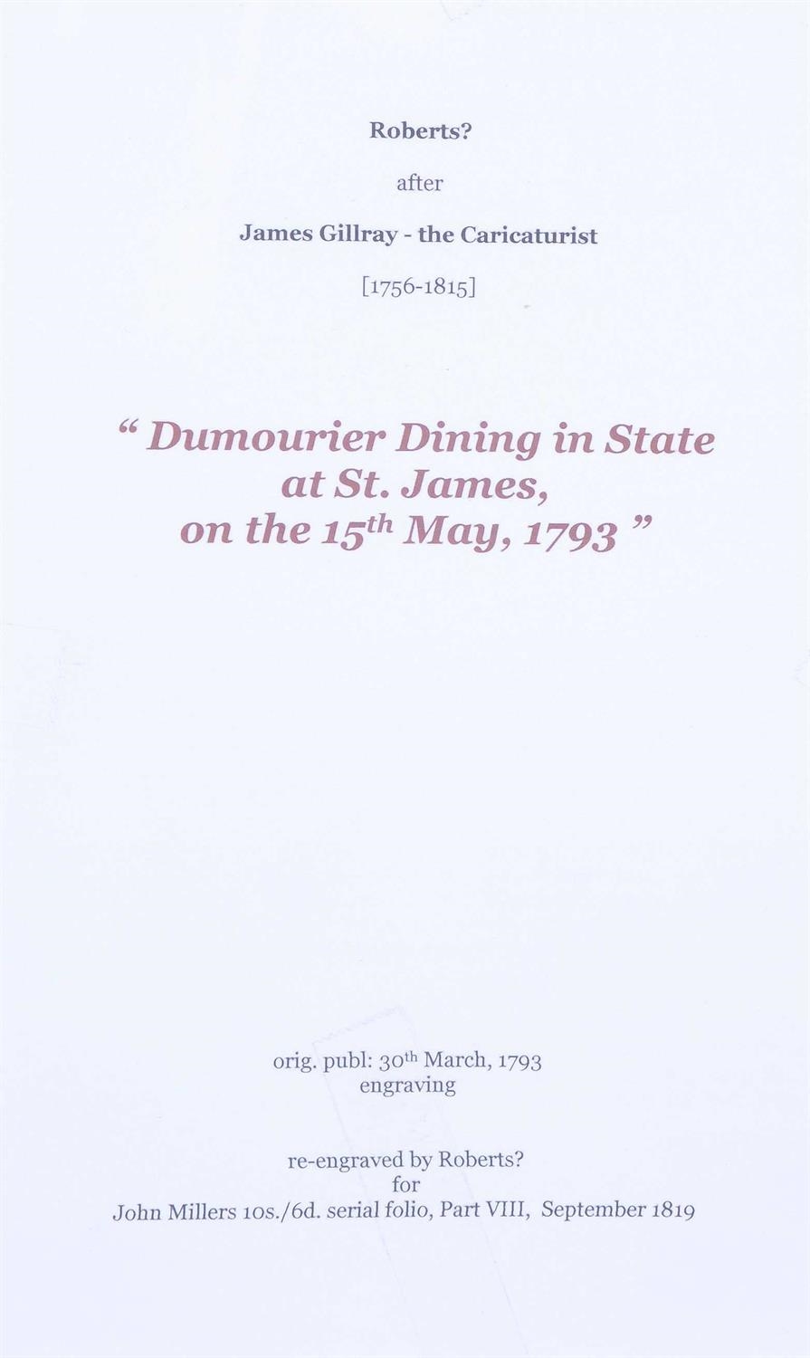 James Gillray | All showing signs of browning and very mild spotting ...