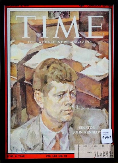 Henry Koerner | Time Magazine cover JFK (1957) | MutualArt