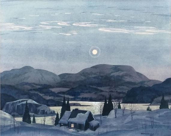 Graham Norwell | Winter Landscape at Night | MutualArt