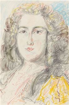 Ernst Hassebrauk | Two works: Porträt Anna Constantia Reichsgräfin von ...