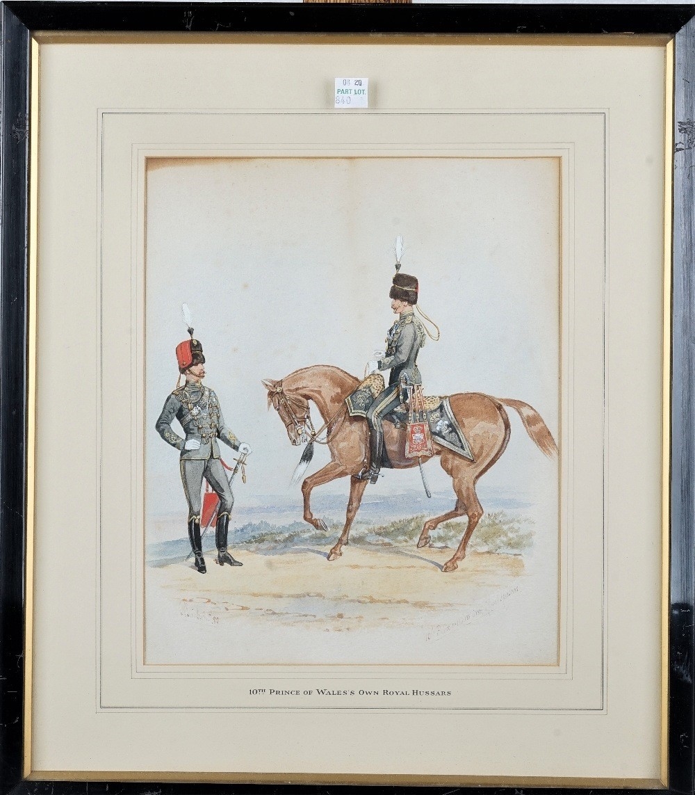 Richard Simkin | Two works : The 10th Prince of Wales's Own Royal ...