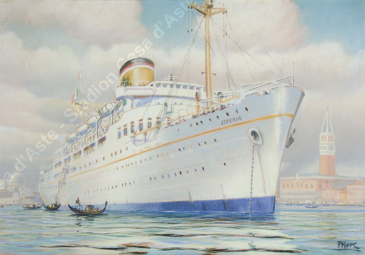 Paolo Klodic | Nave Esperia al largo di San Marco | MutualArt