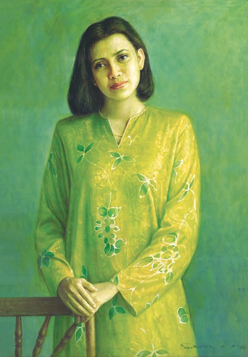 Samjis Mat Jan | Lady In Green (1996) | MutualArt
