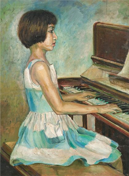Kuo Ju Ping | My Daughter Playing Piano | MutualArt