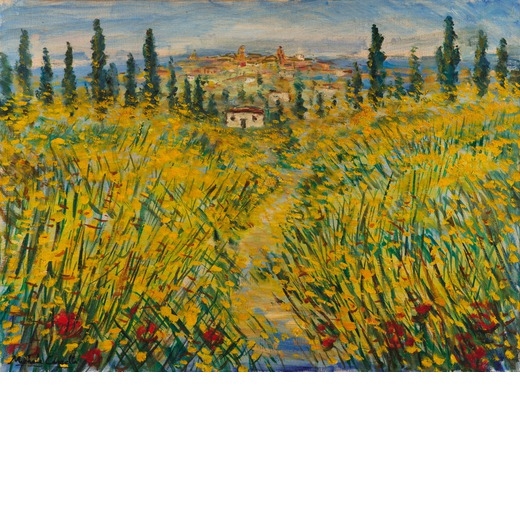 Michele Cascella | Sentiero fra le ginestre (1984) | MutualArt