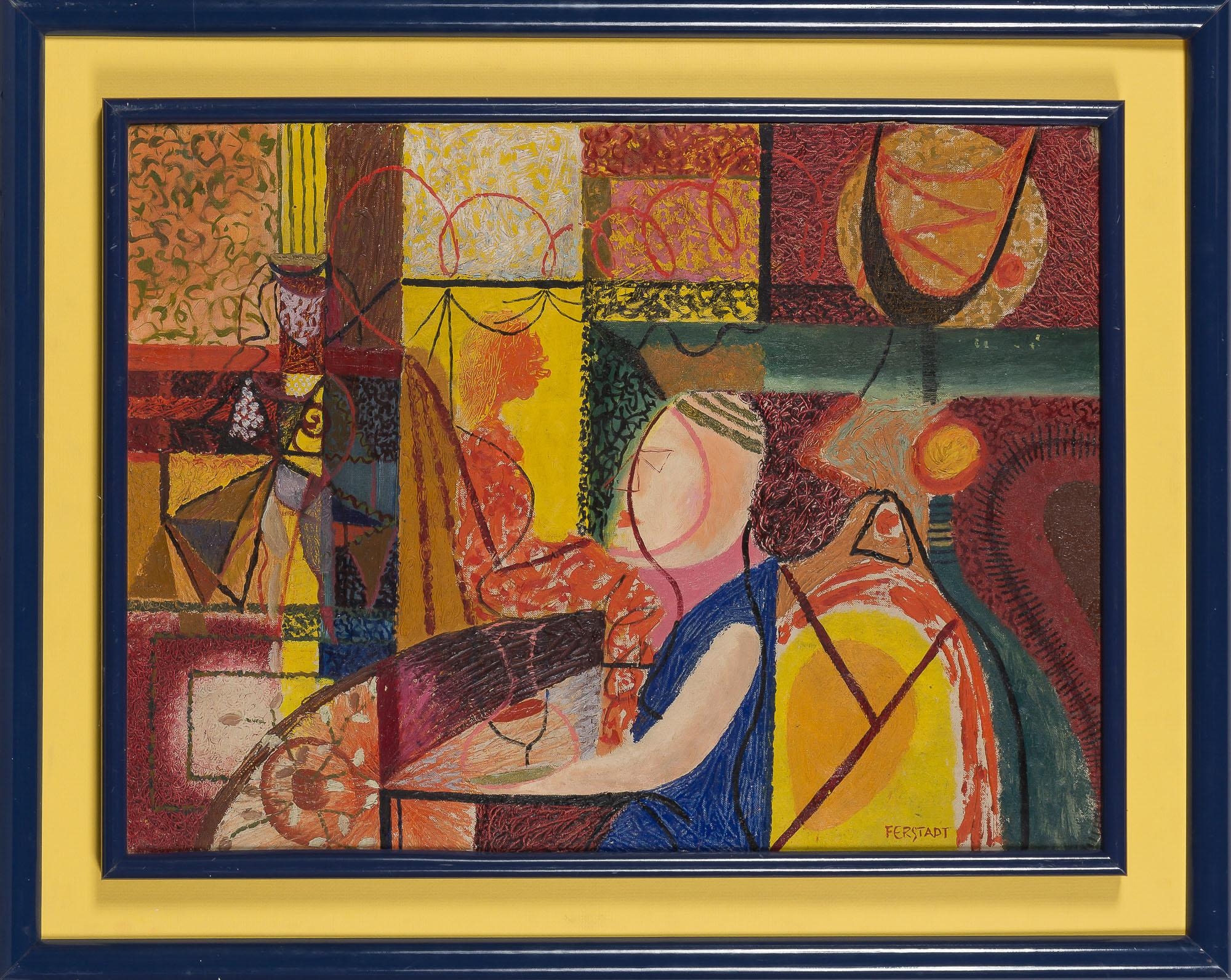 Louis Goodman Ferstadt | Figures in an Interior | MutualArt