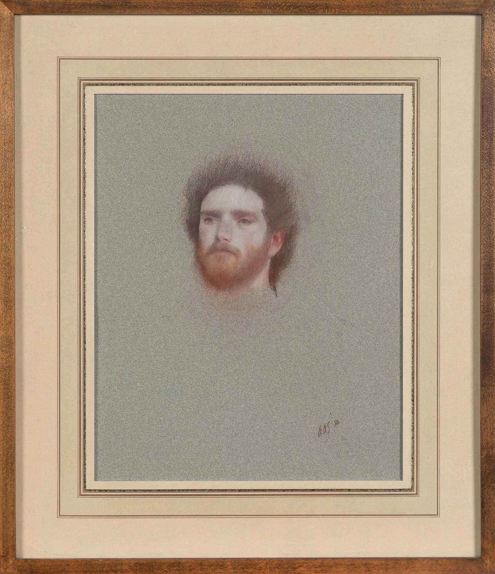 Aaron Shikler | Head of a Bearded Man (1980) | MutualArt