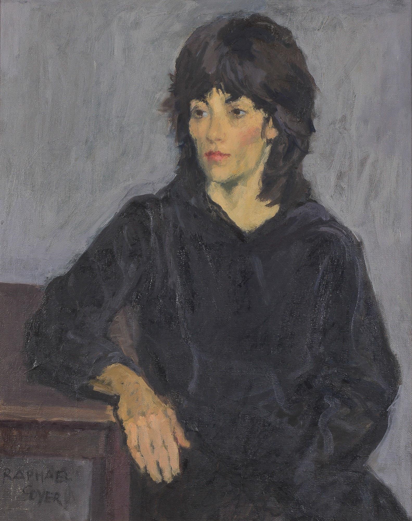 Raphael Soyer | Portrait of a Woman | MutualArt