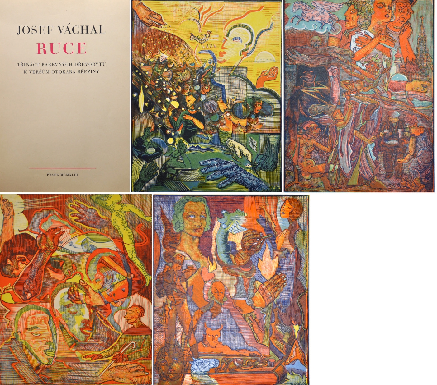 Josef Váchal | Thirteen works: Ruce | MutualArt