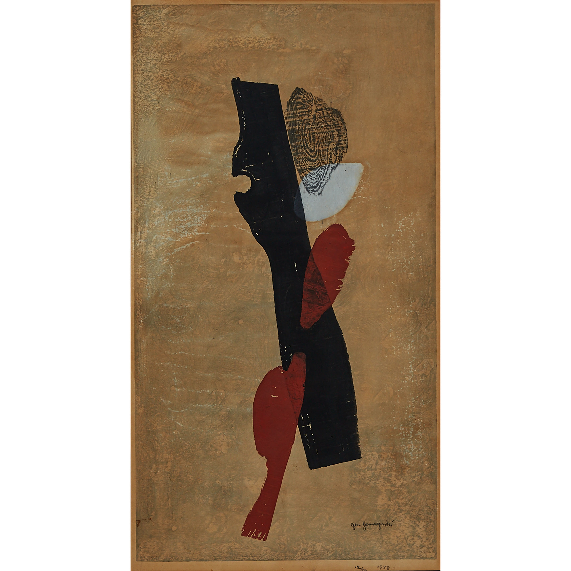 Gen Yamaguchi | Abstract Composition (Circa 1960) | MutualArt