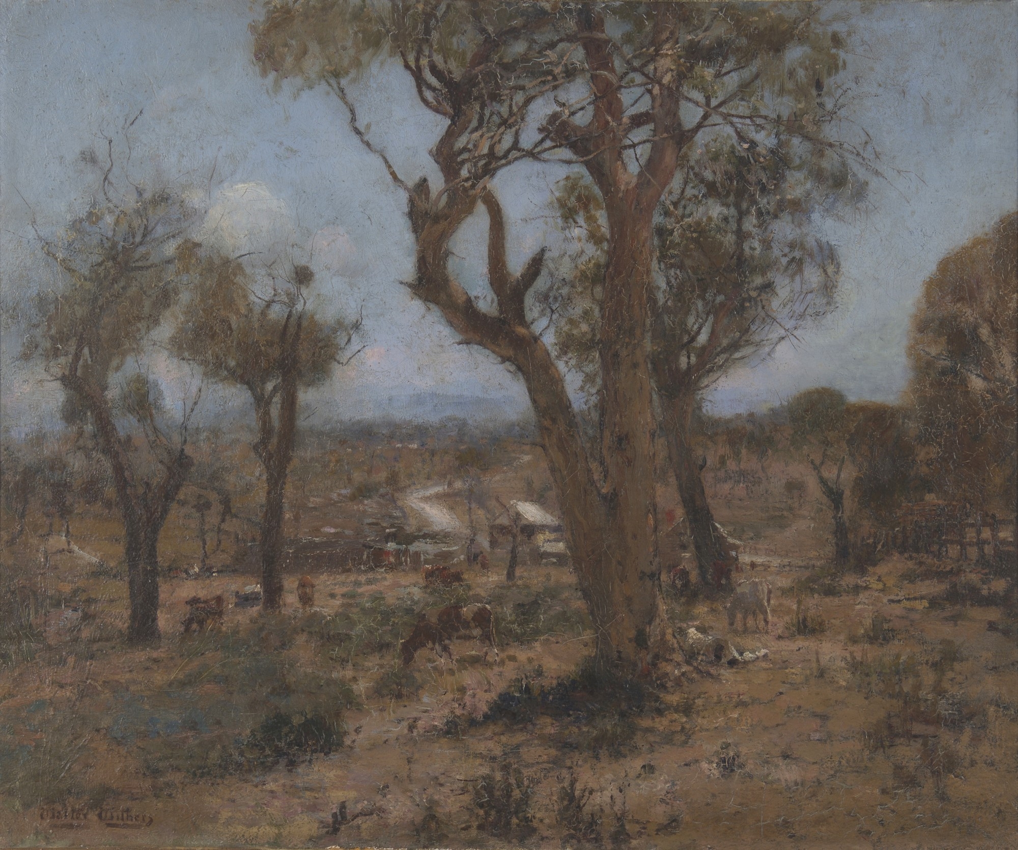Walter Withers | View of Albury from the Murray River (1892) | MutualArt