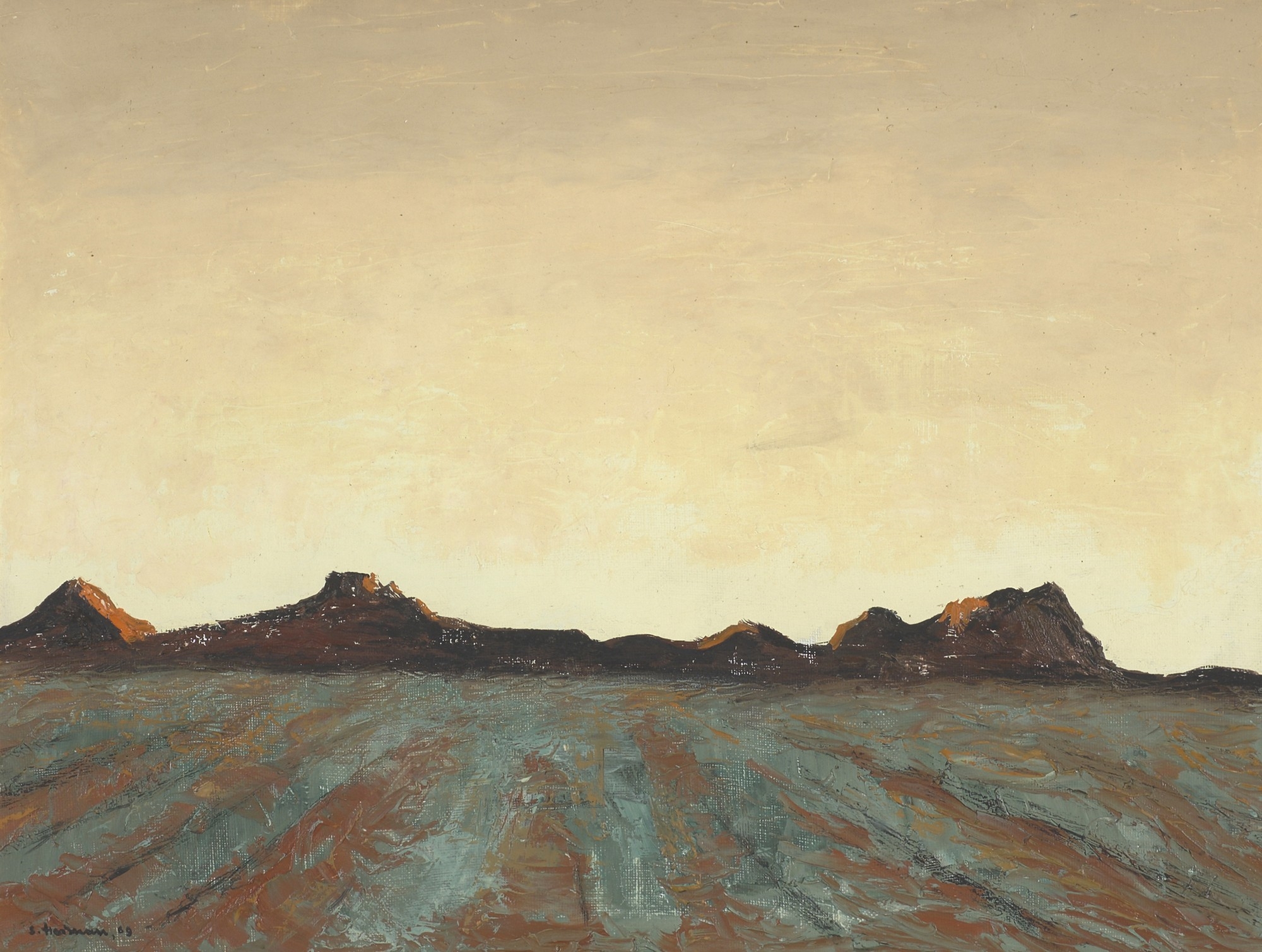Sali Herman | Central Australian Landscape (1969) | MutualArt