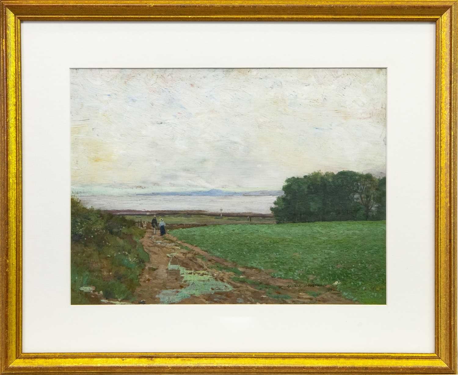George Houston | FIGURES DOWN A COUNTRY PATH (1895) | MutualArt