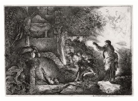 Giovanni Benedetto Castiglione | LA RESURREZIONE DI LAZZARO (1647 ...