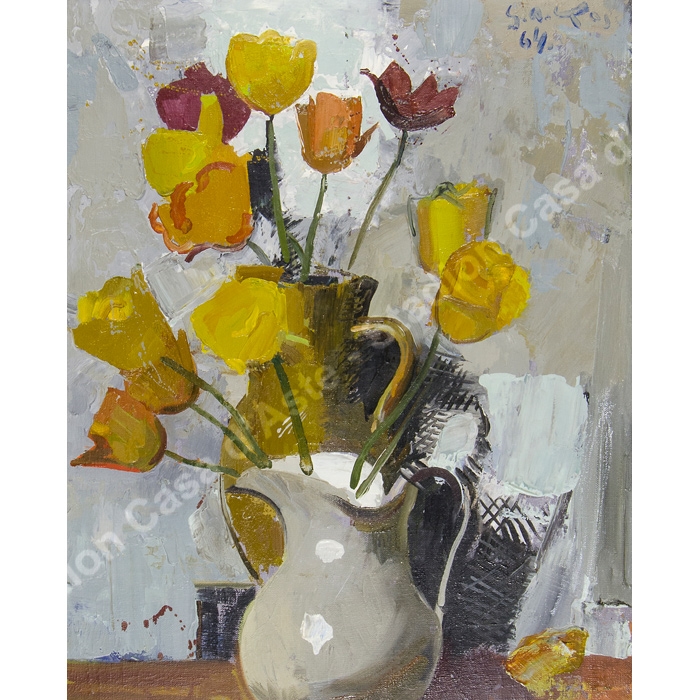Gojmir Anton Kos | Piccoli tulipani gialli (1964) | MutualArt