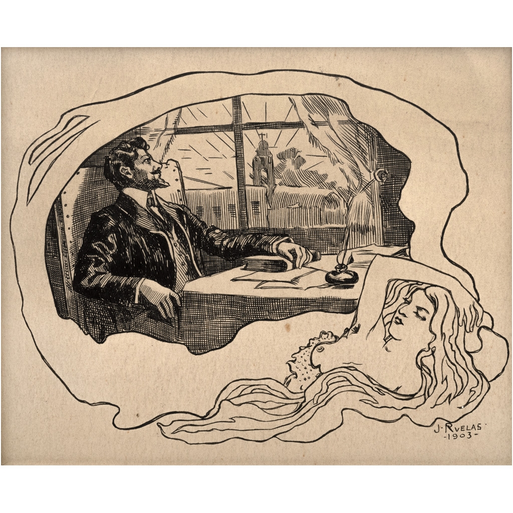 Julio Ruelas | Ensoñación (1903) | MutualArt