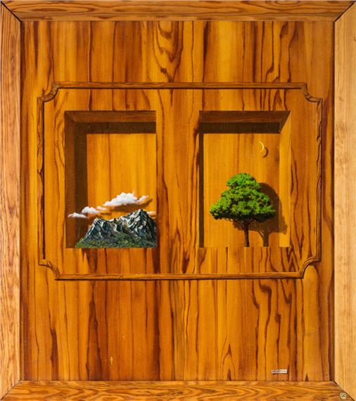Roman Maciuszkiewicz | Pejzaż domowy (1987) | MutualArt