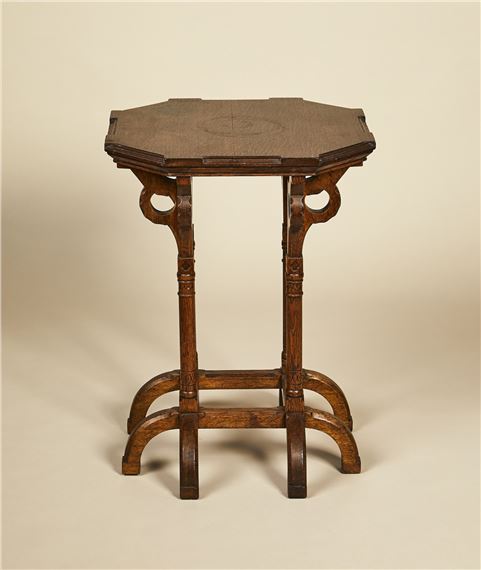 Charles Bevan | A VICTORIAN OAK GOTHIC REVIVAL OCCASIONAL TABLE | MutualArt